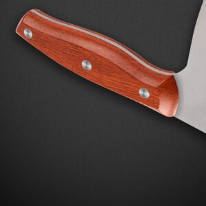 Meat Cleaver Knife 7.4 Inch, Ultra Sharp Chinese Chef's Knives, Full-tang Chopping Knife, 30Cr13 Steel Blade Thickness 2.5 mm, TJ SEGA Series TC1707