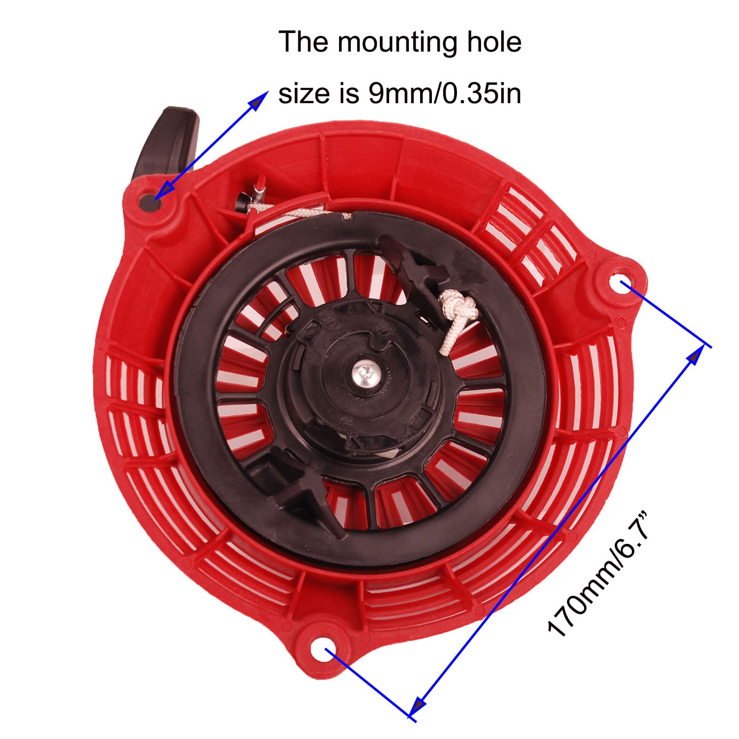 HIFROM GCV160 Recoil Pull Starter Start Air Filter Kit Compatible with Honda GCV135 GCV160 GC135 GC160 EN2000 EN2500 Parts