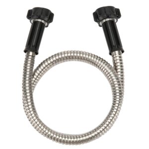 yanwoo 304 stainless steel 3 feet short garden hose with female to female connector, water hose, metal hose, heavy duty outdoor hose (3ft)