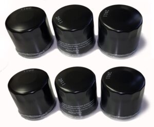 genuine toro oem (fits exmark ) 6-pack of 136-7848 (replaces 120-4276 126-5234 127-9222) oil filters for titan hd timecutter zs sw mx z master quest radius z-turn riding mowers (6)