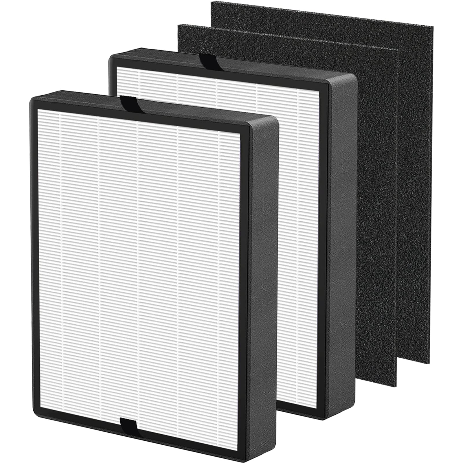 45i True HEPA Replacement Filter Compatible with BreatheSmart Flex and 45i Air Cleaner Purifier, 2 HEPA Filters with 2 Carbon Pre-Filters, B4-Pure Filter Part # B4-Fresh / FL40-Silver-Carbon, 2 Pack