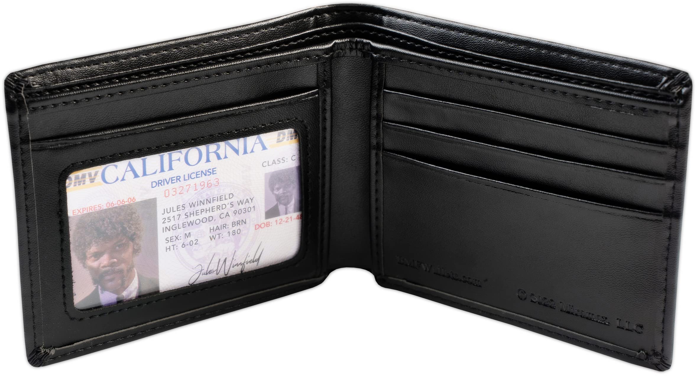 Miramax, Officially Licensed Black/White Embroidered Bad Mother Leather Wallet