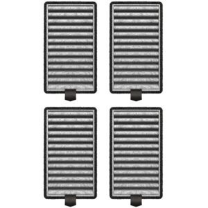 fette filter -dstx hepa + carbon premium filter replacement compatible with clarifion dstx mini personal air purifiers - pack of 4