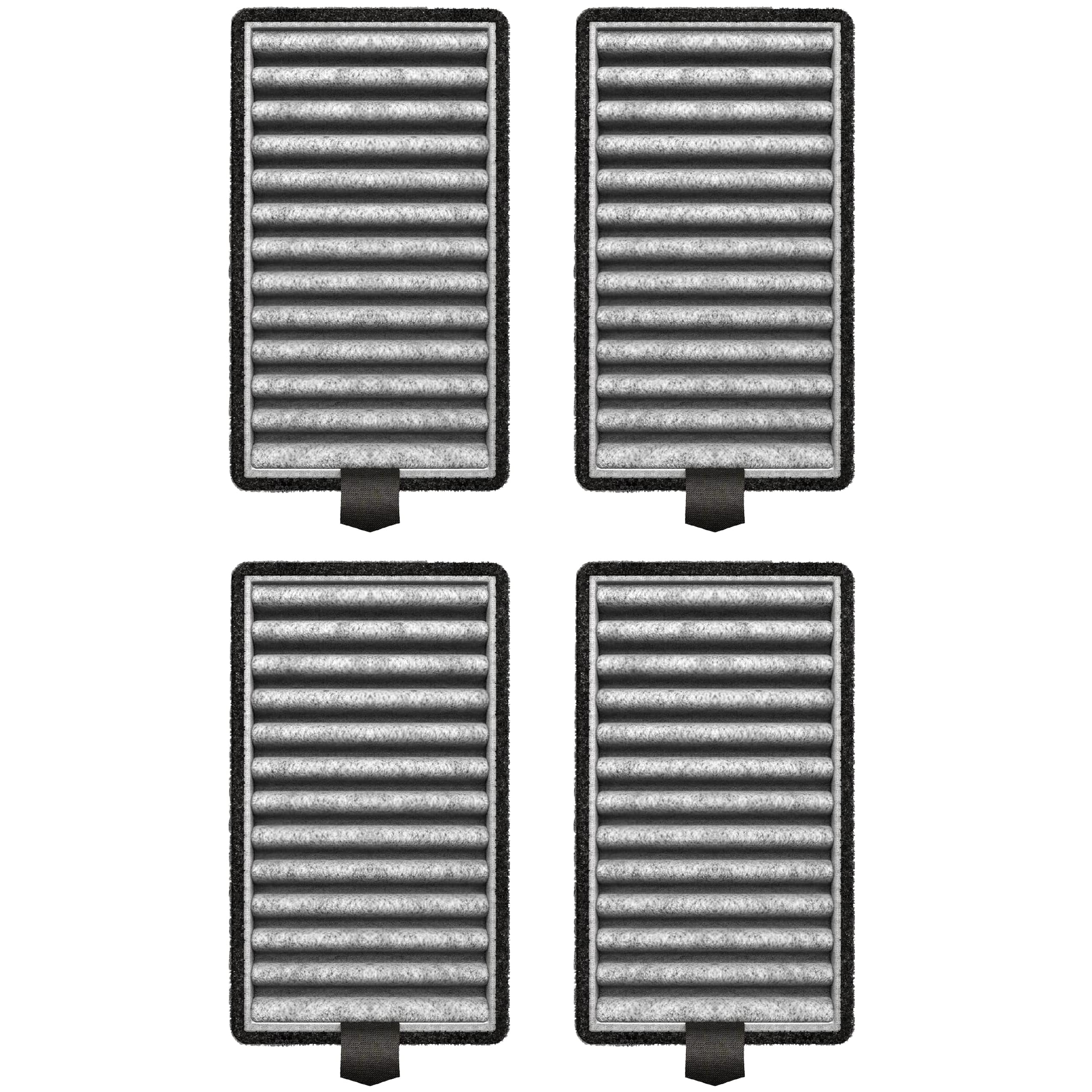 Fette Filter -DSTx HEPA + Carbon Premium Filter Replacement Compatible with Clarifion DSTx Mini Personal Air Purifiers - Pack of 4