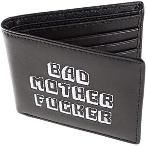 Miramax, Officially Licensed Black/White Embroidered Bad Mother Leather Wallet