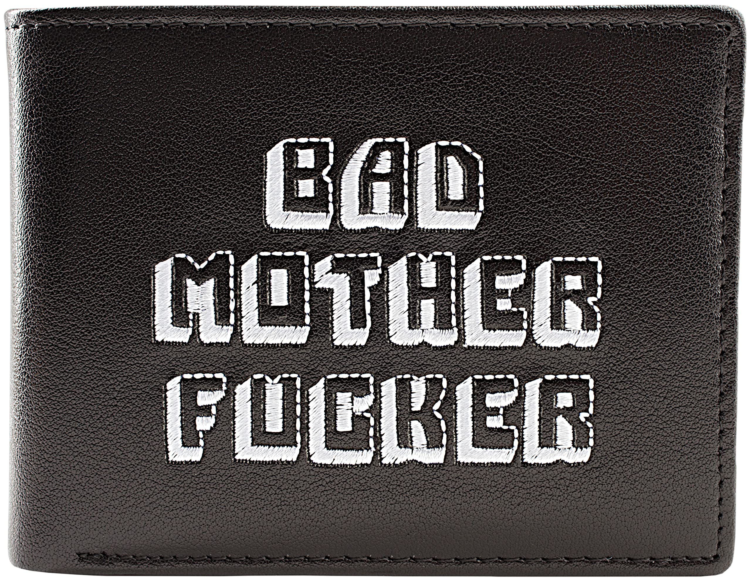 Miramax, Officially Licensed Black/White Embroidered Bad Mother Leather Wallet