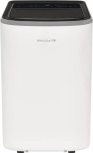 frigidaire portable room air conditioner, 12,000 btu with dehumidifier mode, in white (renewed)