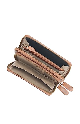 Frye Melissa Stacked Wallet, Cognac