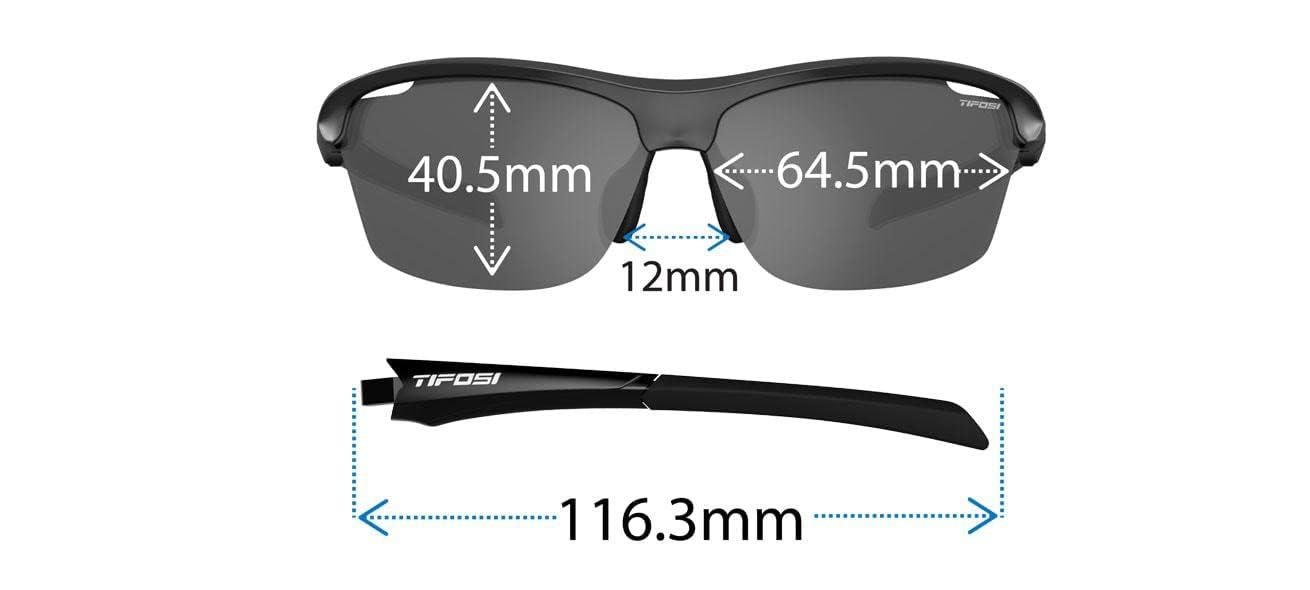 Tifosi Intense Sunglasses Crystal Smoke/Smoke Bright Blue