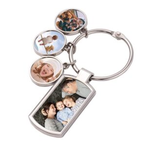 colorful photos personalized custom keychain, llaveros personalizados picture key chains memorial gifts for family lover