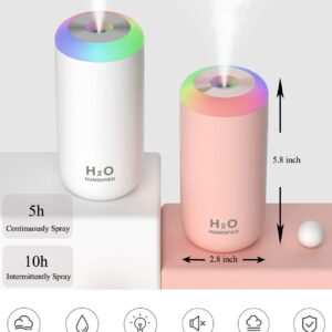 O-Mei Stars 350ml Small Humidifier, Tabletop humidifier, Humidifiers for bedroom, Baby Humidifier, Cool Mist Humidifier Baby, LED Humidifiers with Night Light, USB Humidifier (White)