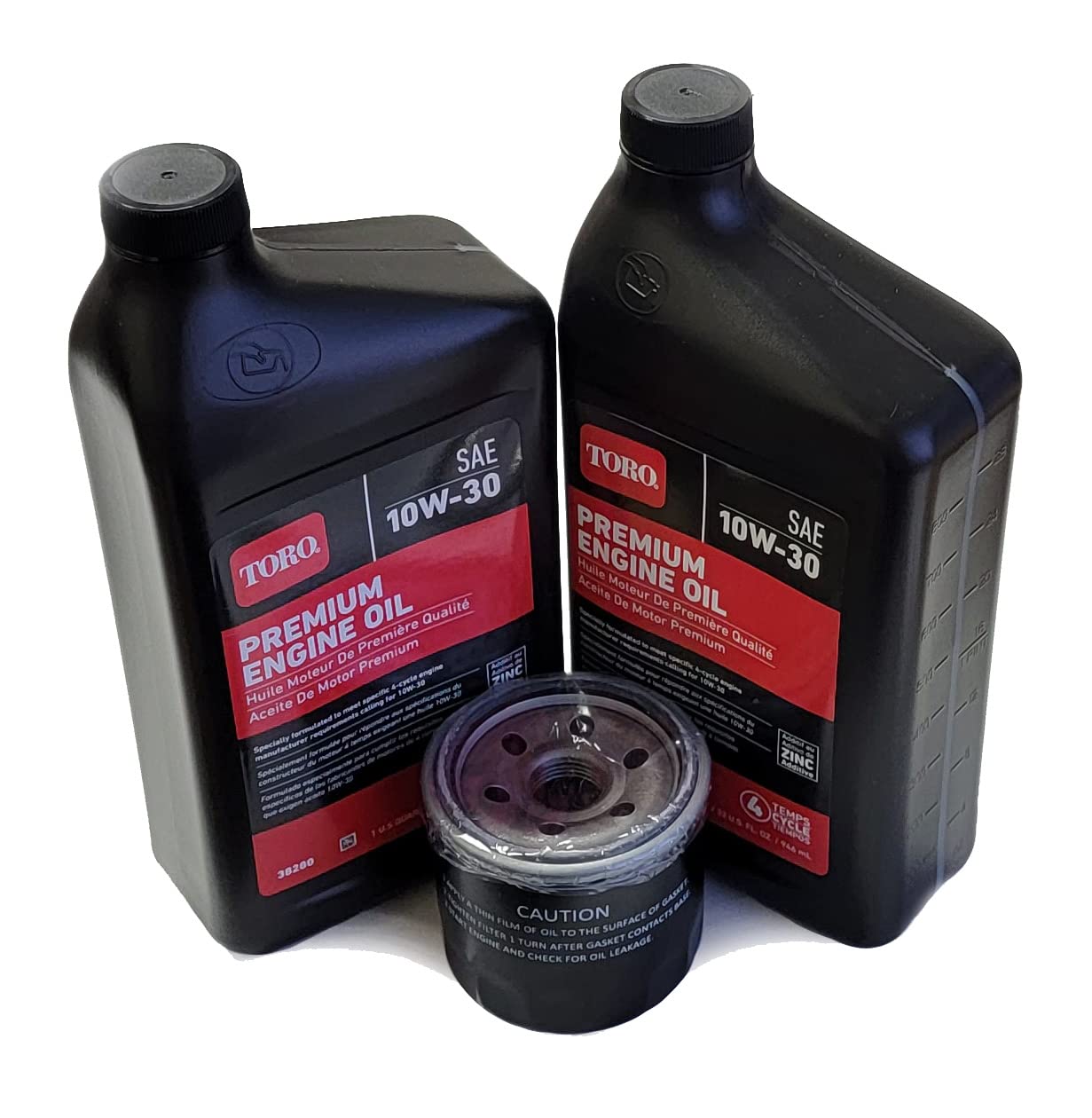 Genuine Toro OEM (Fits Exmark) Oil Change Kit with 136-7848 Oil Filter (Replaces 120-4276 126-5234 127-9222) for Titan HD TimeCutter ZS SW MX Z Master and Exmark Quest Radius Z-Turn Riding Mowers