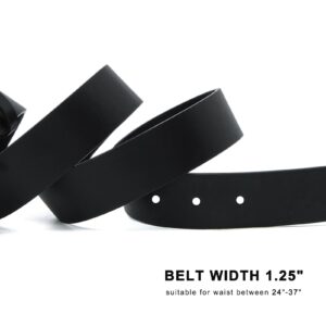 HOTWILL Belts for Women Jeans Dress Fashion Wide Waist Belt with Bronze Triangle Buckle Black Small