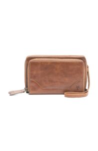 frye melissa stacked wallet, cognac