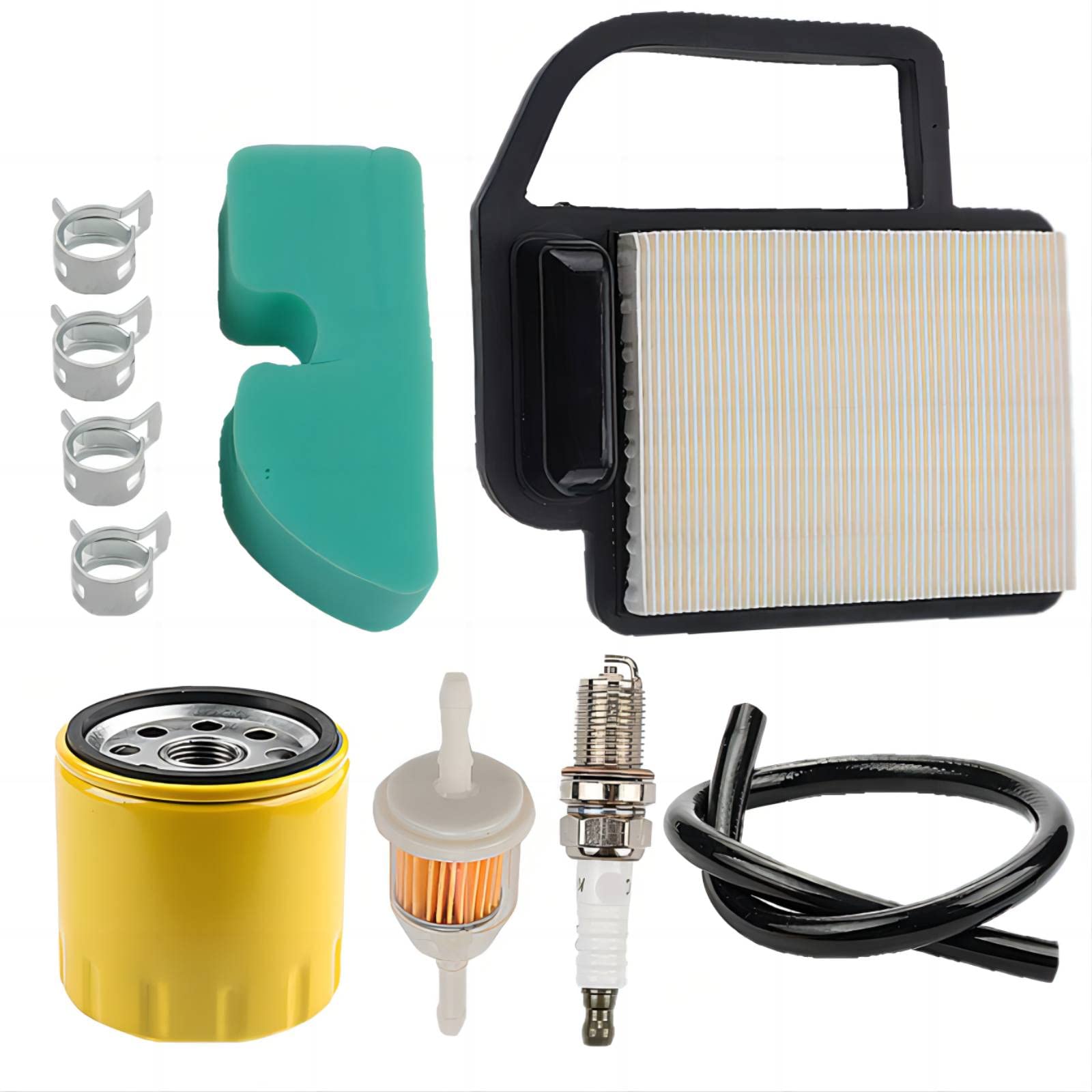 Fremnily 20 083 02-S Air Filter with 52 050 02-S Oil Filter Compatible with Kohler Courage 15 16 17 18 19 20 21 22 HP YTH21K46 YTH20K46 Engines KH-20-083-02-S KH-20-883-02-S1