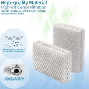 Alocs WF813 Humidifier Filter Replacement for Relion - RCM832 RCM-832N Procare PCWF813 Protec WF813 Equate EQ-2119-UL EQWF813 Cool Mist Humidifiers Wick Filters (Pack of 4)