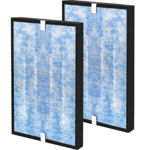 msa3 true hepa filter replacement compatible with msa3/msa3s membrane solutions 3-in-1 air cleaner purifier, 2 pack