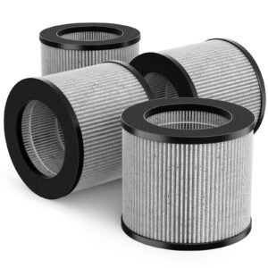 fmdzfl 2801 air filter replacement bundle compatible with bissell myair personal purifier models # 2780a, 2780p, 2780b, 27809, 3329 (pack of 4)