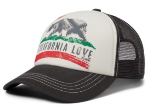 billabong women's california love pitstop adjustable trucker hat, char 1