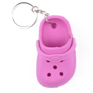 cemmy xu women cute shoes style keychain - kids girls boys lovely key buckle for birthday gifts pink