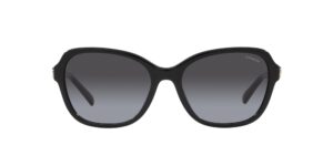 coach hc8349u universal fit sunglasses, black/grey gradient, 56 mm