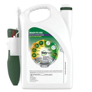 Roundup for Lawns₄ Ready-To-Use (Southern) - All-in-One Weed Killer for Lawns, Extended Reach Wand, 1 gal.