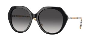 burberry sunglasses be 4375 38538g vanessa black grey gradient