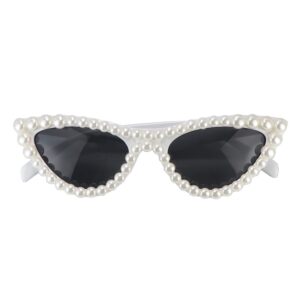 fuprecious pearl cat eye sunglasses womens cute fashion trendy eyewear