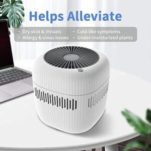 DobeTiny Humidifiers for Bedroom,No Mist Evaporative Humidifier（2.5L）, Replaceable Filter with Adjustable night light,Auto Shut-Off