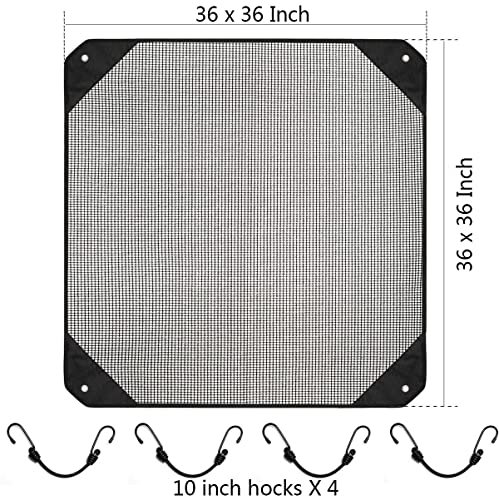 StarJungle Central Air Conditioner Cover for Outside Units 36" x 36" - Durable AC Cover for Outside Unit, Leaf Guard Mesh Air Conditioner Cover (36" x 36")