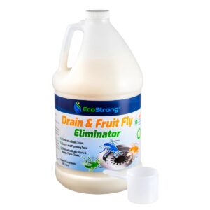 fruit fly drain treatment | drain fly eliminator | all-natural, eliminates gnats, sewer flies and more - works in all drains - 1 gallon