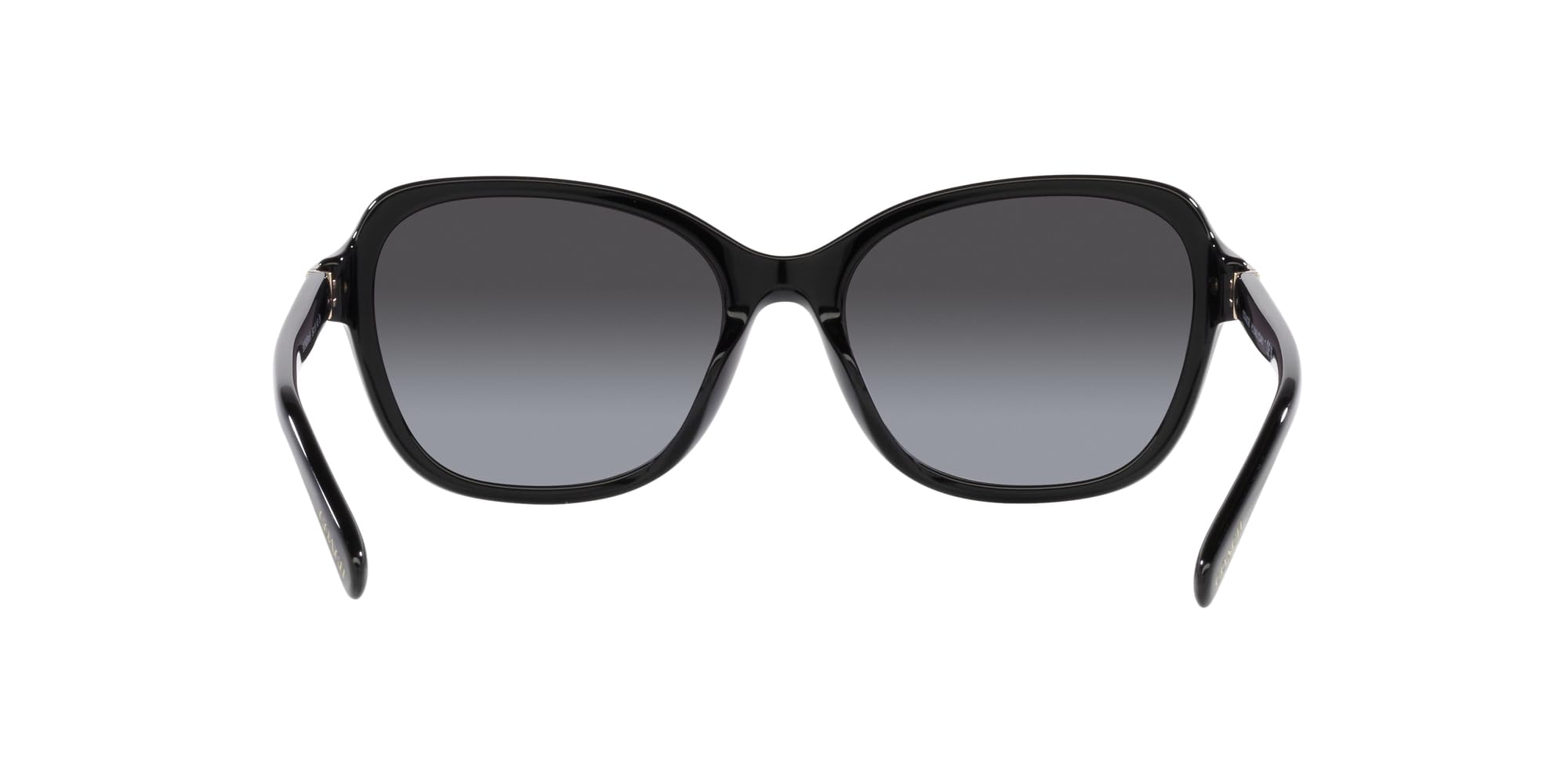 Coach HC8349U Universal Fit Sunglasses, Black/Grey Gradient, 56 mm