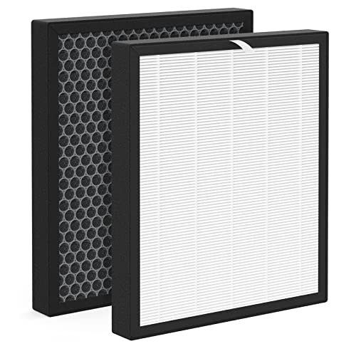 True HEPA Replacement Filter Compatible with Surround Air Intelli-Pro XJ-3800 Air Puri fier,True HEPA and Carbon Filter(2 Pack)