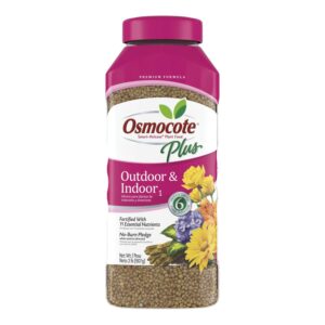 osmocote smart-release plant food plus outdoor & indoor₁, granular fertilizer with 11 essential nutrients, 2 lbs.