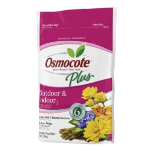 Osmocote Smart-Release Plant Food Plus Outdoor & Indoor₁, Granular Fertilizer with 11 Essential Nutrients, 8 lbs.