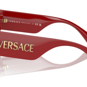 Versace Woman Sunglasses Red Frame, Dark Grey Lenses, 0MM