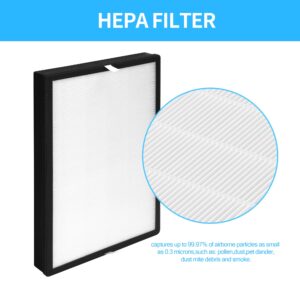 GoKBNY 2-Pack Air Choice True HEPA Replacement Filter, Compatible with Air Choice Purifier AP-528, 3-IN-1 Filter