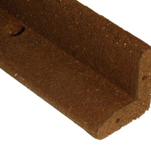 EcoBorder Brown Recycled Rubber 4ft Lawn Edging (6pc Box)