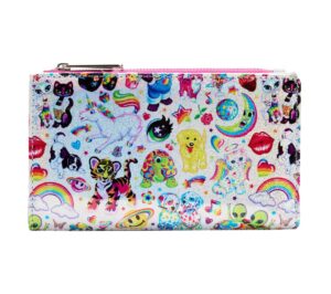 loungefly lisa frank iridescent flap wallet