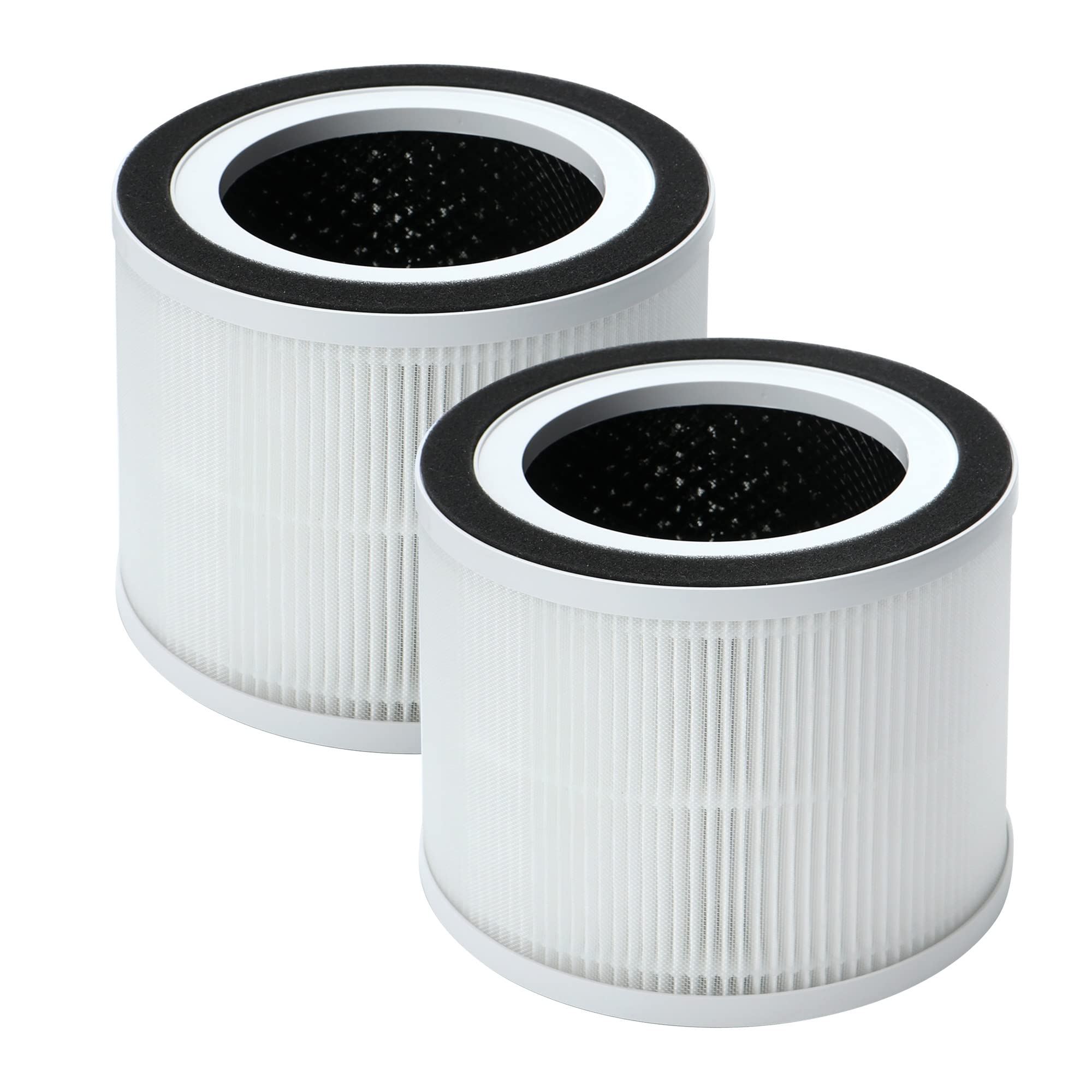 GoKBNY 2-Pack H06 True HEPA Replacement Filter, Compatible with HIMOX Purifier H06/Afloia Gala Purifier/Compass Home Small Room Purifier, 3-in-1 HEPA Filters