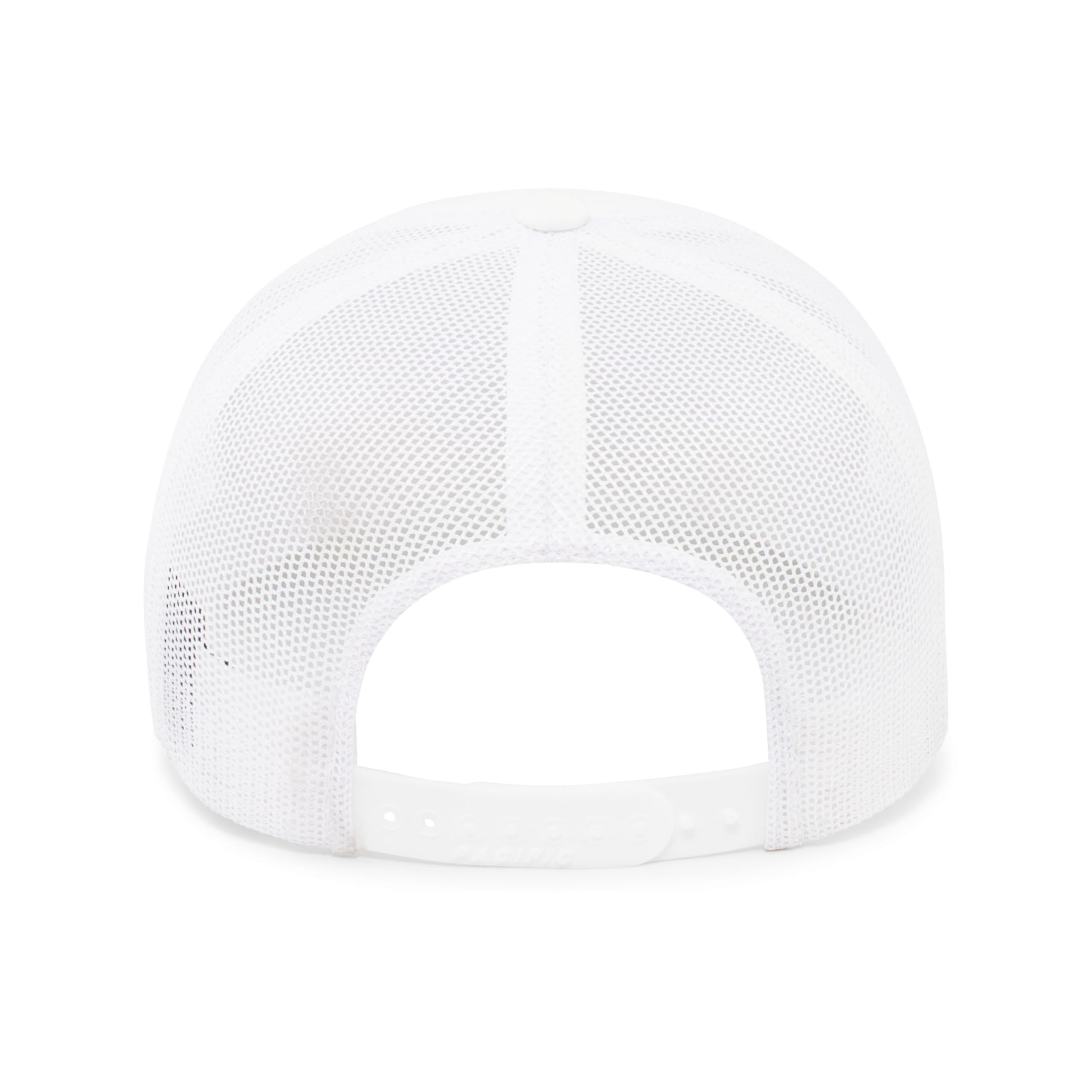 Pacific Headwear Trucker Snapback Braid Cap, White/Moss Green