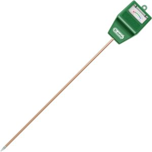 dr.meter soil moisture meter tester for plants, long probe hygrometer moisture sensor for houseplants indoor outdoor garden lawn use - plant water gauge test kit - no battery needed - gardening gifts