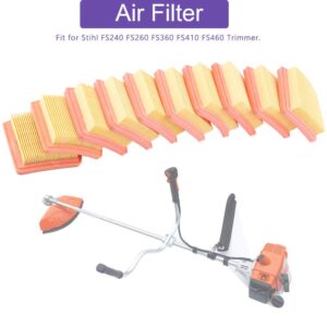 ZPSHYD Air Filter Cleaner, 10Pcs Lawn Mower Air Filter Cleaner Mower Air Filter for Edger Lawn Tool Replacement for Stihl FS410 FS460 FS240 FS260 FS360 Trimmer