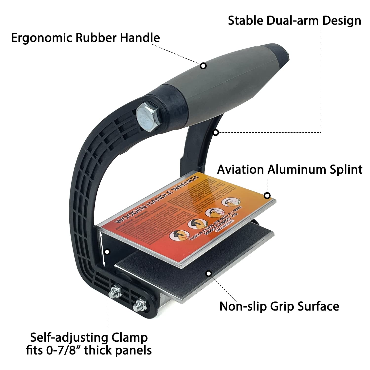 Sutekus Plywood Carrier Panel Carrier Heavy Duty Drywall Carrying Tool Metal Gripper/Clamps For Moving Panels