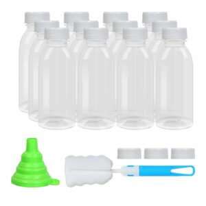 eonjoe dishwasher safe 12oz plastic bottles with caps reusable bpa free pp5 juice milk water smoothie bottle heat-resistant refillable