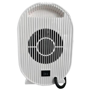 QQT Electric Space Heater,Portable Energy Efficient Space Heaters for Indoor Use,Two-Speed Portable Heater Fan for Office with Adjustable,Overheating Protection,Dumping Shutdown (White)