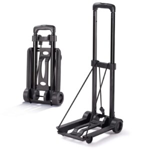 jogtlyer folding hand truck lightweight,foldable dolly with 2 directional wheels,50 lbs samll hand cart for luggage,dolly for moving travel shopping airport office use