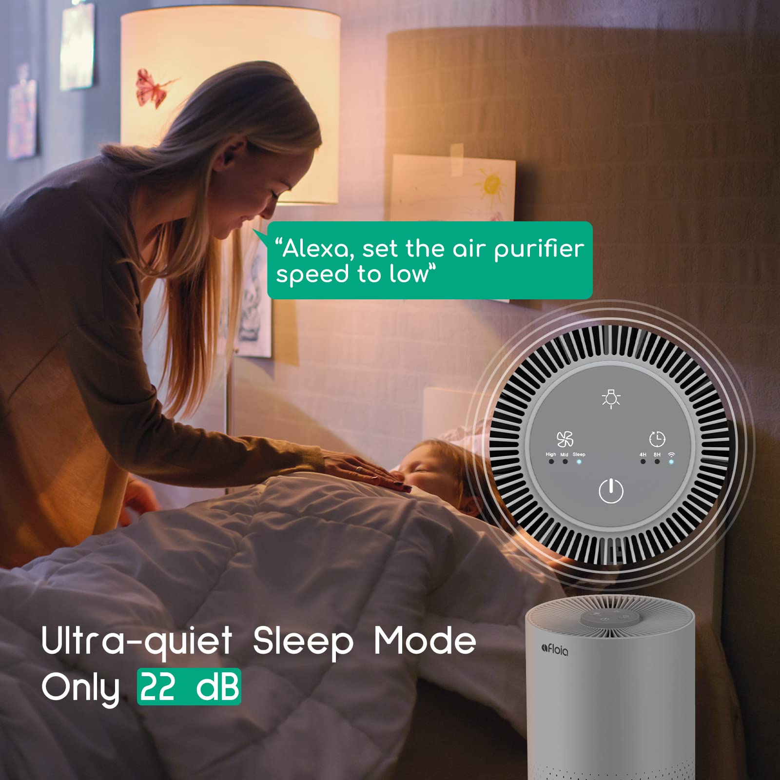 Afloia Air Purifiers, Normal and Smart WiFi Air Purifiers for Home Large Room