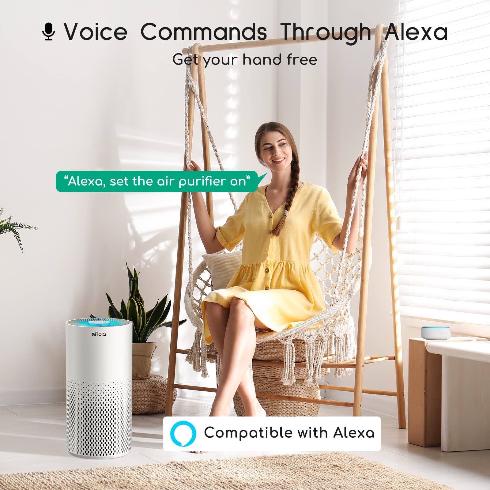 Afloia Air Purifiers, Normal and Smart WiFi Air Purifiers for Home Large Room