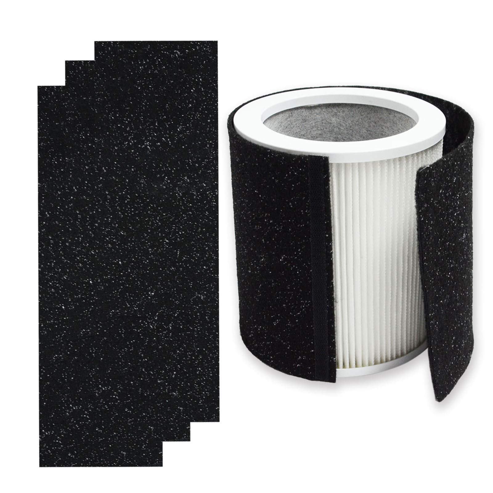 PUREBURG Replacement Filter Set Compatible with Hunter HP670 Air Purifier, H13 HEPA + 4 x Activated Carbon Pre-Filter Air Clean Dust VOCs Odor